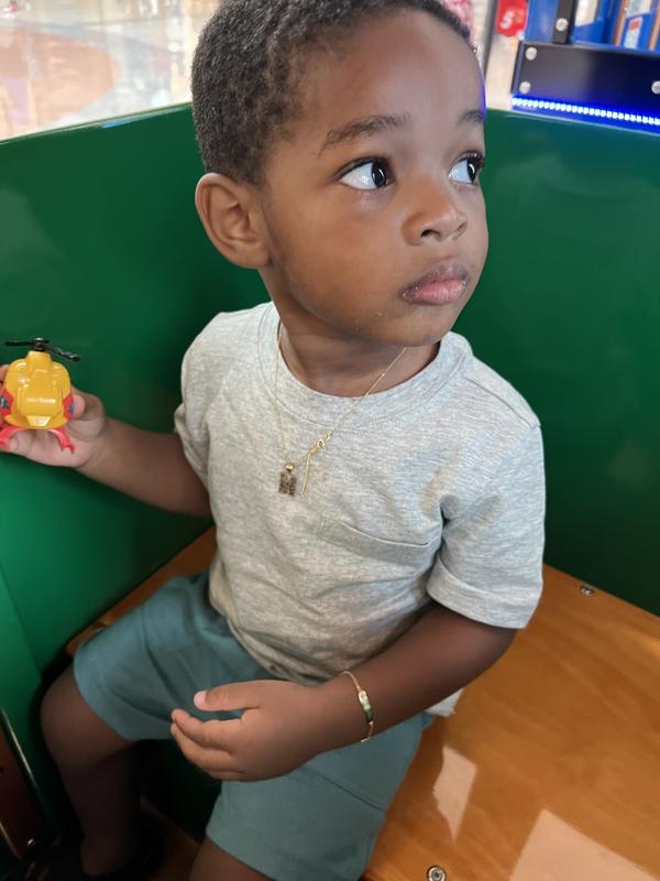 13" Adjustable Children's Curb Chain Solid 14K Yellow Gold Appx .69mm | Kay