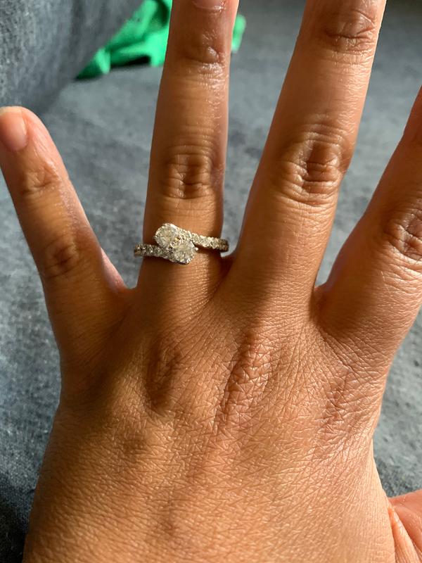 Previously Owned Ever-Us Ring 1-1/2 ct tw Round-cut Diamonds 14K Gold | Kay