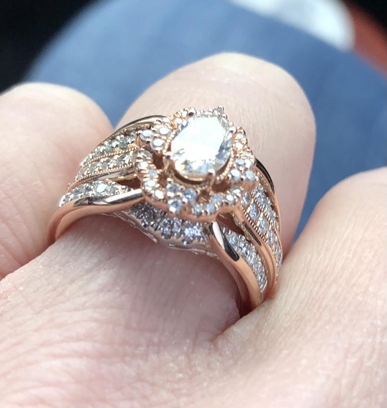 Diamond Enhancer Ring 1/3 ct tw Round-cut 14K Two-Tone Gold | Kay