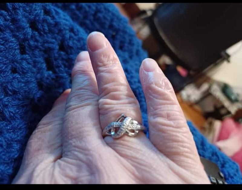 Heart Ring Diamond Accents Sterling Silver | Kay