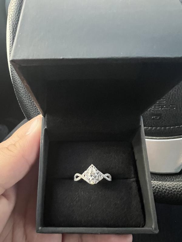 White Lab-Created Sapphire Ring Sterling Silver | Kay