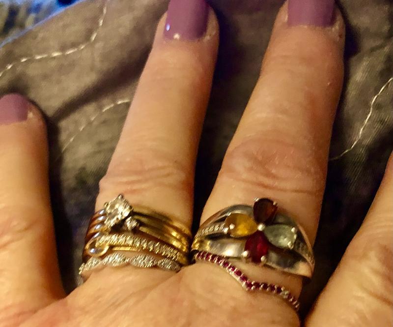 Lab-Created Ruby Chevron Ring Sterling Silver | Kay