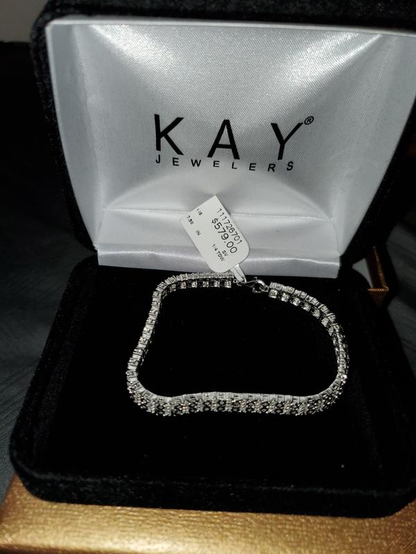 Diamond Bracelet 1/4 ct tw Round-cut Sterling Silver | Kay