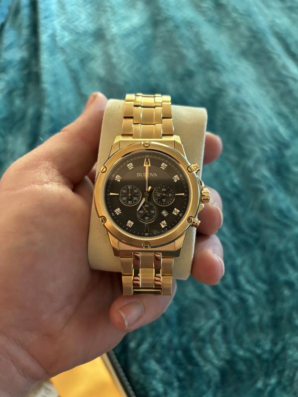 Bulova Men's Chronograph Gold-tone Watch 97D126 | Kay