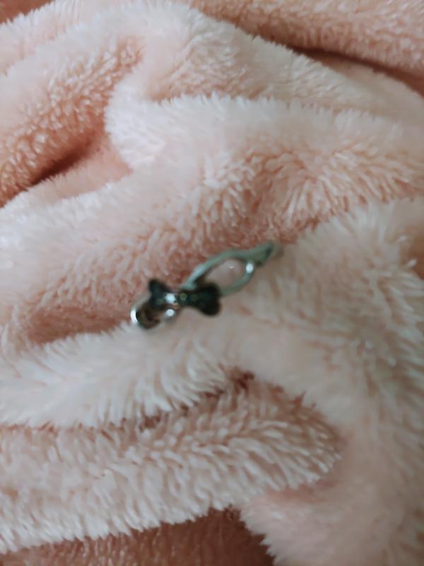 Bone Infinity Ring 1/20 ct tw Blue Diamonds Sterling Silver | Kay