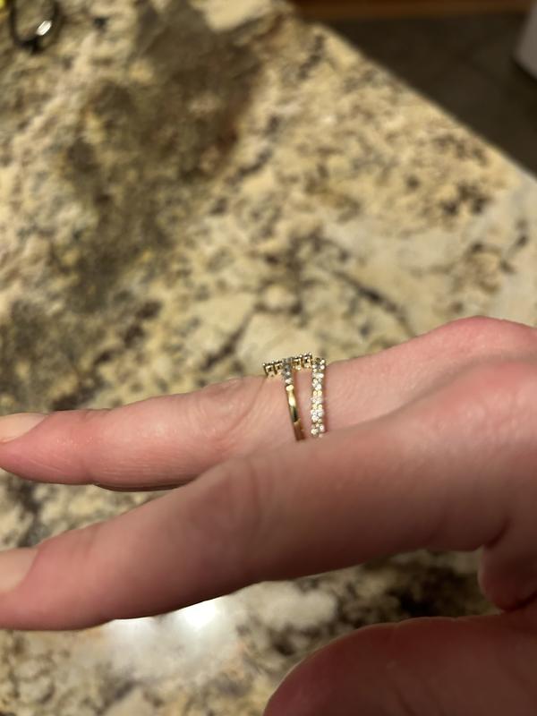 Diamond Cross Ring 10K Yellow Gold | Kay