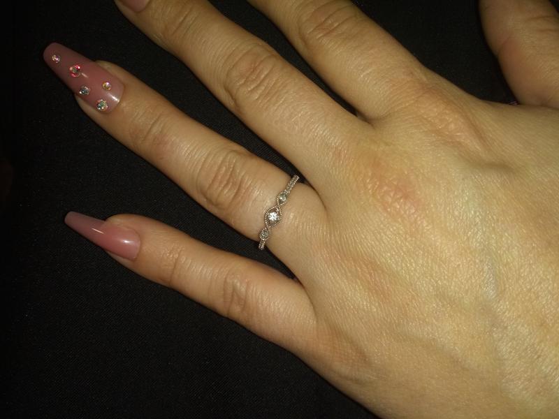 Emmy London Diamond Ring 1/8 ct tw Sterling Silver | Kay