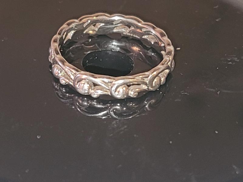 Stackable Ring Scroll Design Sterling Silver | Kay