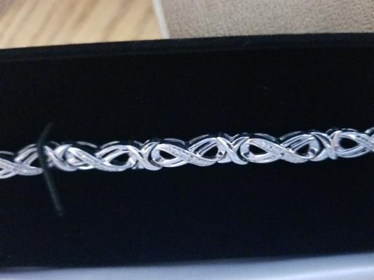 Infinity Bracelet 1/20 ct tw Diamonds Sterling Silver | Kay