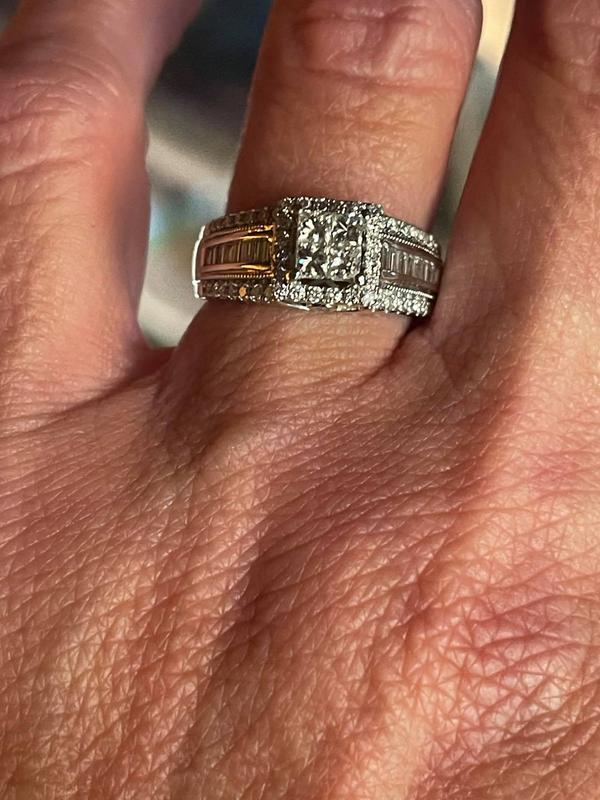 Previously Owned Ring 1 ct tw Diamonds 14K White Gold | Kay Outlet