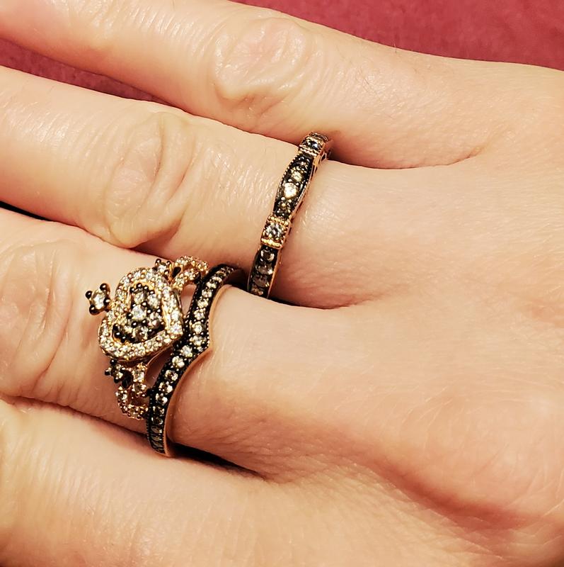 Previously Owned Le Vian Chocolate Diamond Tiara Ring 1/2 ct tw 14K ...
