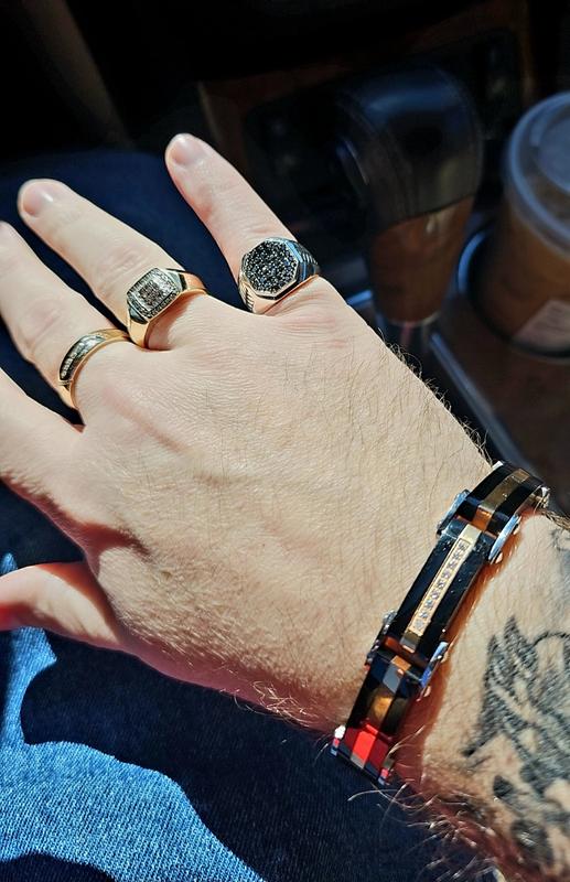 Men's Brown Diamond Ring 1/3 ct tw 10K Yellow Gold | Kay Outlet