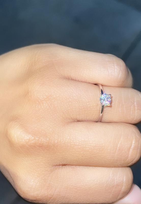 THE LEO First Light Diamond Solitaire Engagement Ring 1/2 ct tw 14K ...