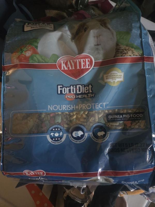 Kaytee Forti-Diet Pro Health Nourish+ Protect Guinea Pig Food 5 lb. Bag ...