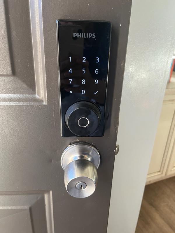Philips Matte Black Smart Wi-Fi and Bluetooth Touchscreen Keypad ...