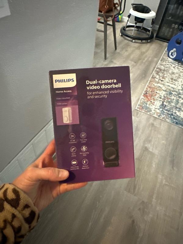 Philips Wired/Wireless Wi-Fi Compatible Smart Compatible Video Doorbell ...