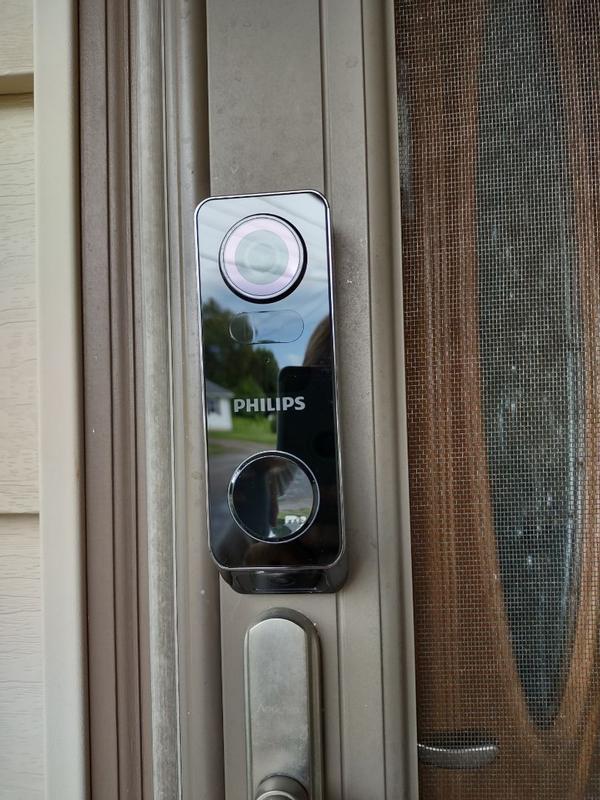 Philips Wired/Wireless Wi-Fi Compatible Smart Compatible Video Doorbell ...