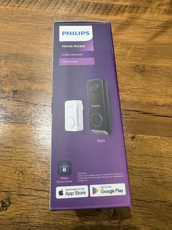 Philips Wired/Wireless Wi-Fi Compatible Smart Compatible Video Doorbell ...