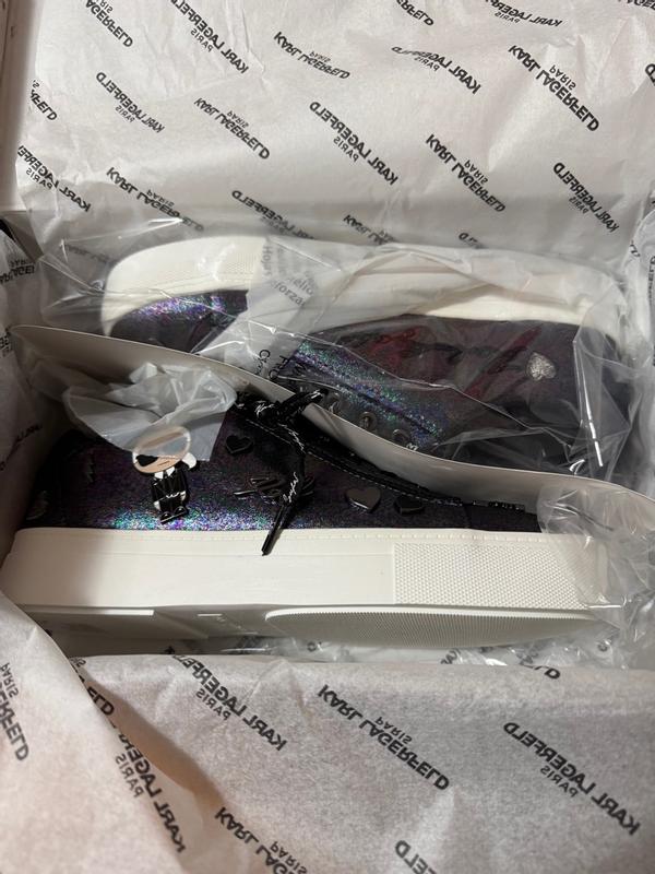 KARL LAGERFELD PARIS Cate Pins Lace Up Sneakers - Macy's