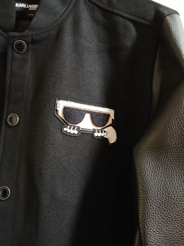 Karl Lagerfeld Men's Logo-Patch Tonal Varsity Jacket - Macy's