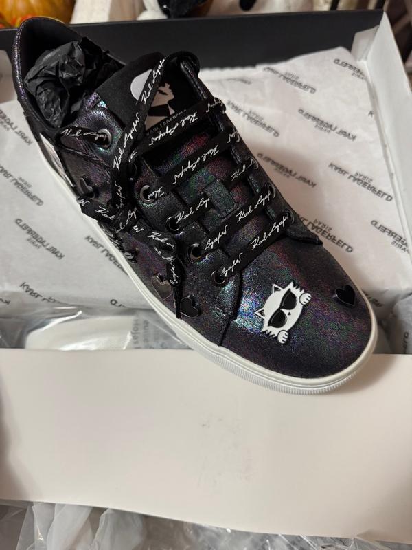 KARL LAGERFELD PARIS Cate Pins Lace Up Sneakers - Macy's