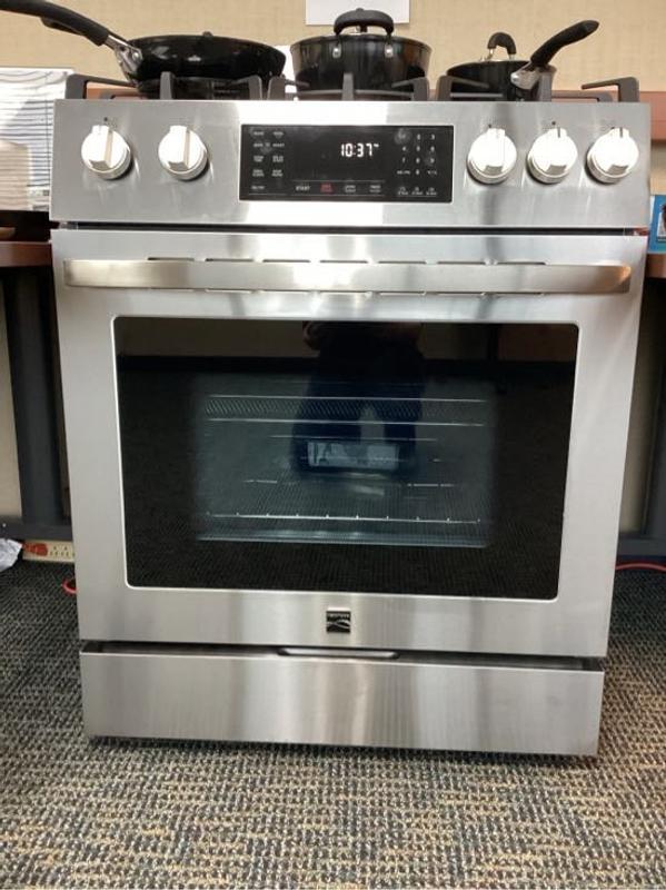 4.8 cu. ft. Front Control Gas Range with True Convection Air Fry Stainless Steel Kenmore