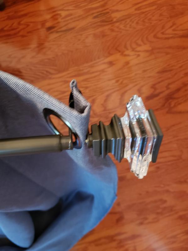 Sun Zero 66-in to 120-in Brushed Nickel Steel Wrap-Around Curtain Rod ...