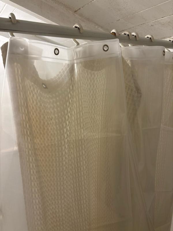 Kenney 70-in W x 70-in L Clear Solid Mildew Resistant EVA/PEVA Shower ...