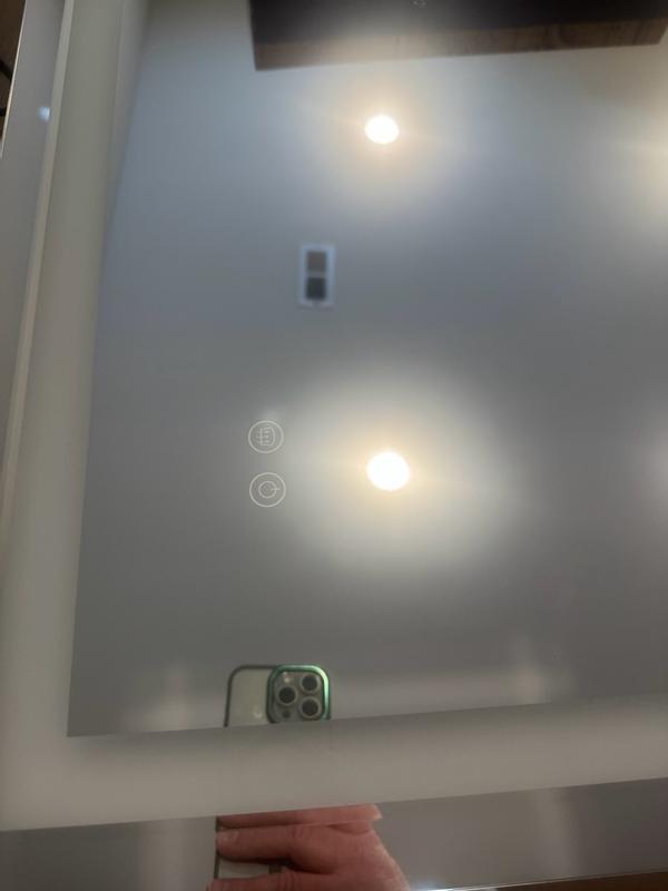 Keonjinn Lighted Bathroom Mirrors 72-in x 36-in Beveled Frameless ...
