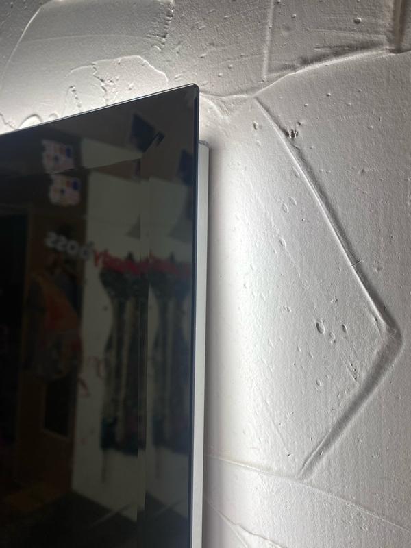 Keonjinn Backlit Bathroom Mirrors 40-in x 32-in Beveled Frameless ...