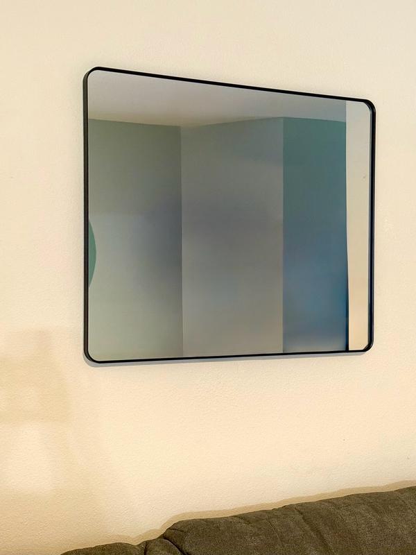 TETOTE 48x30 Inch Brushed Gold Bathroom Vanity Mirror Tempered Glass ...