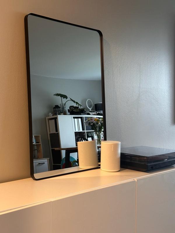 TETOTE 36x36 Inch Brushed Gold Bathroom Vanity Mirror Tempered Glass ...
