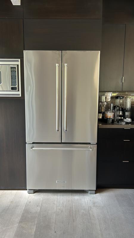 KitchenAid Counter-depth 21.9-cu ft French Door Refrigerator with Ice ...