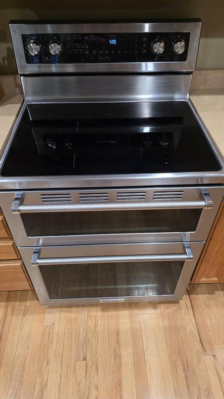 KitchenAid 30-in Glass Top 5 Burners 4.2-cu ft / 2.5-cu ft Self ...