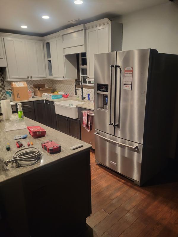 KitchenAid 27-cu ft French Door Refrigerator with water and Ice ...