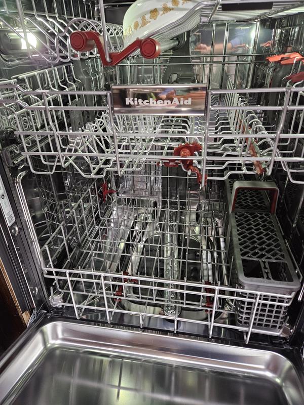 KitchenAid 24-in Top Control Built-in Dishwasher ( Black Ore ) With ...