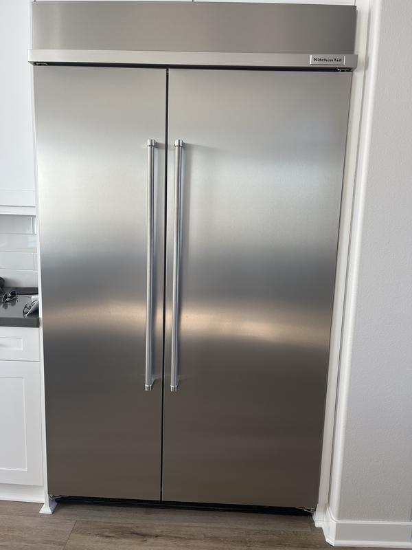 KitchenAid 30-cu ft Counter-depth Side-by-Side Refrigerator Built-In ...