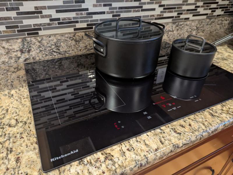 KitchenAid 30-in 5 burners Stainless steel Smart Compatible Induction ...