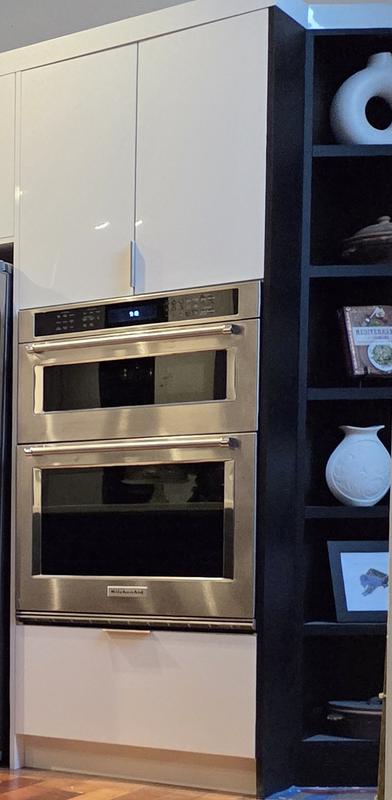 KitchenAid 30-in Self-cleaning Convection Oven Air Fry Microwave Wall ...