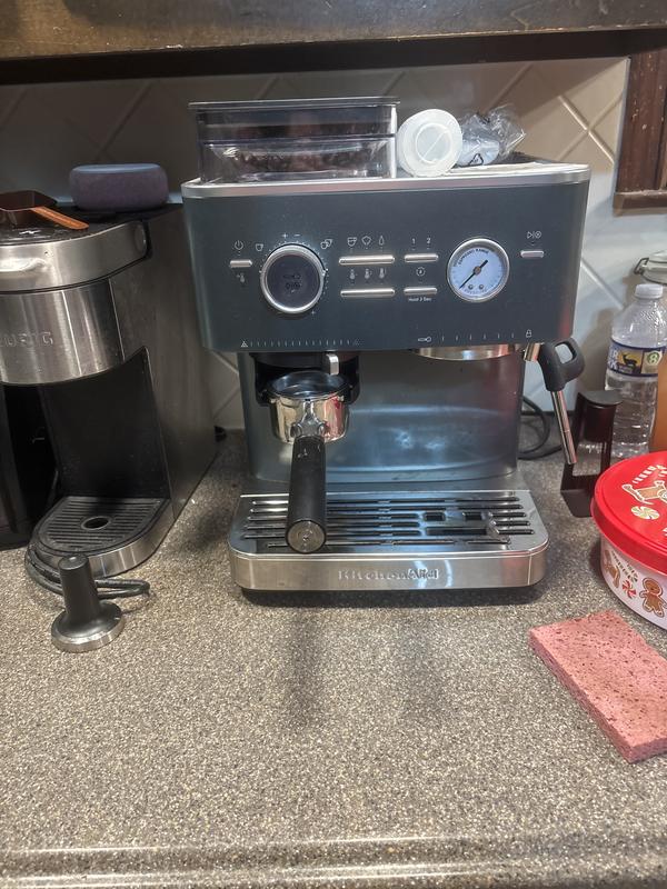 KitchenAid Semi Automatic Espresso Machine with Burr Grinder, KES6551 ...