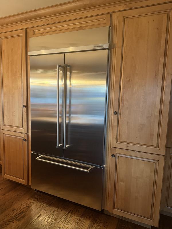 KitchenAid 24.2-cu ft Built-In French Door Refrigerator with Ice Maker ...