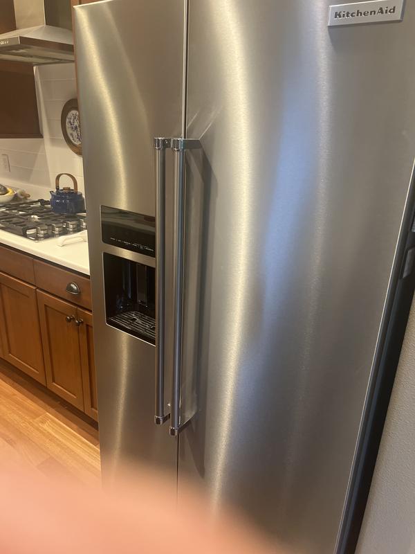 KitchenAid 24.8-cu ft Side-by-Side Refrigerator with Ice Maker, Water ...