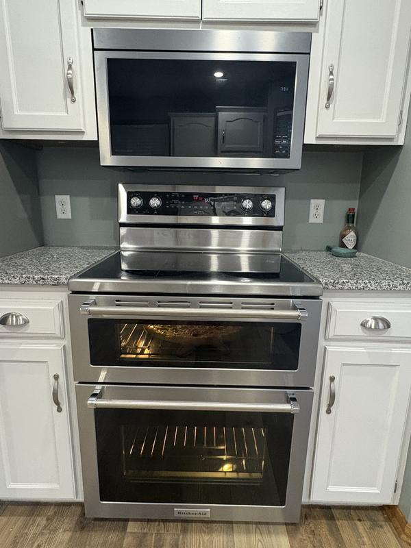 KitchenAid 30-in Glass Top 5 Burners 4.2-cu ft / 2.5-cu ft Self ...