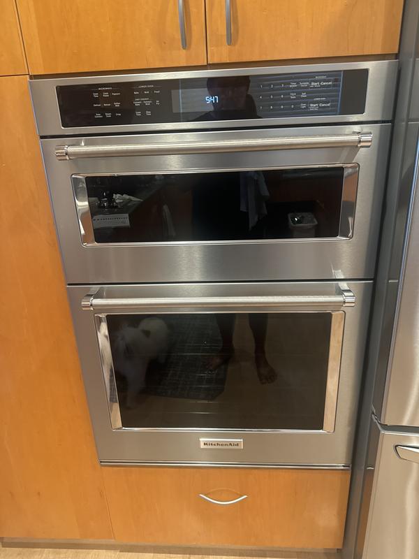 KitchenAid 30-in Self-cleaning Convection Oven Air Fry Microwave Wall ...