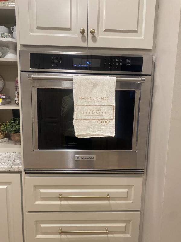 KitchenAid 30-in Single Electric Wall Oven with Air Fry Single-fan and ...