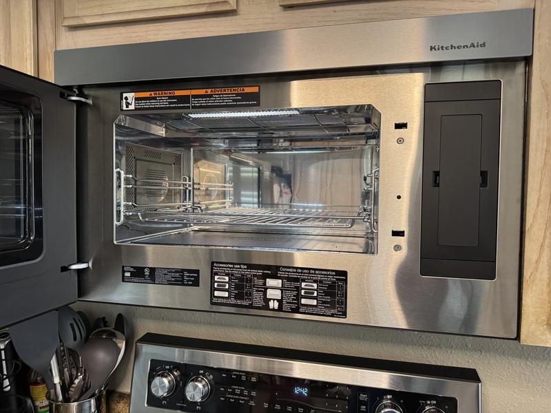 KitchenAid Flush Built-In 1.1-cu ft 1800-Watt Smart Over-the-Range True ...