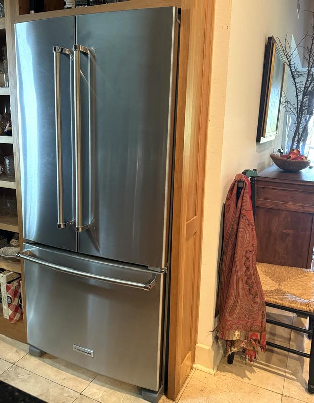KitchenAid 22.1-cu ft French Door Refrigerator with Ice Maker and Water ...