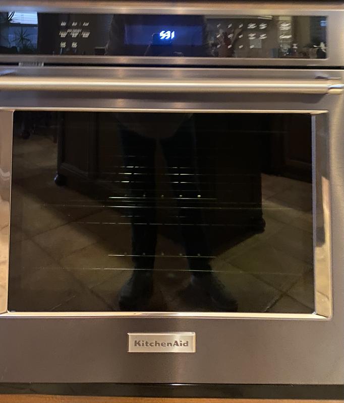 KitchenAid 30-in Single Electric Wall Oven Single-fan Self-cleaning ...