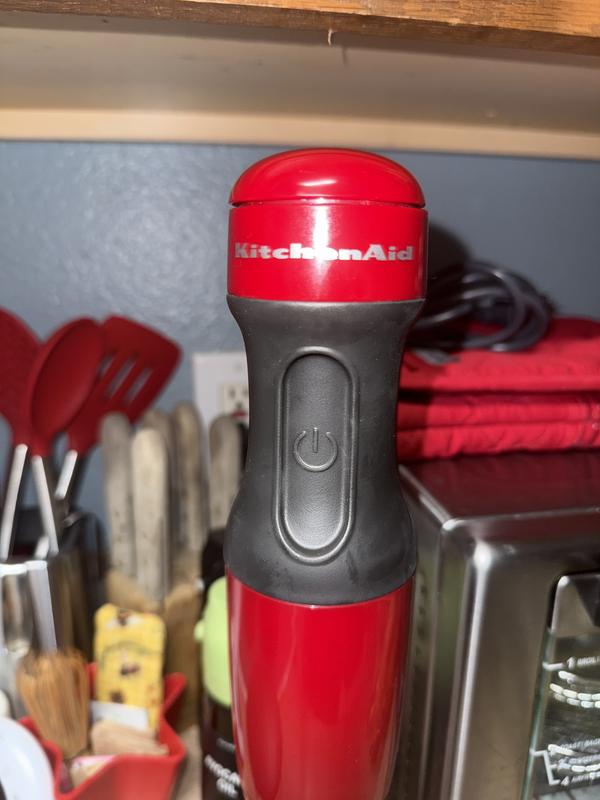 KitchenAid 2-Speed Cranberry 200-Watt Immersion Blender with Accessory ...