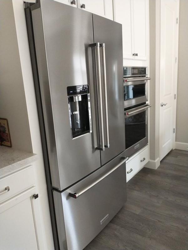 Kitchenaid Counter Depth French Door Refrigerator Reviews | Cabinets ...